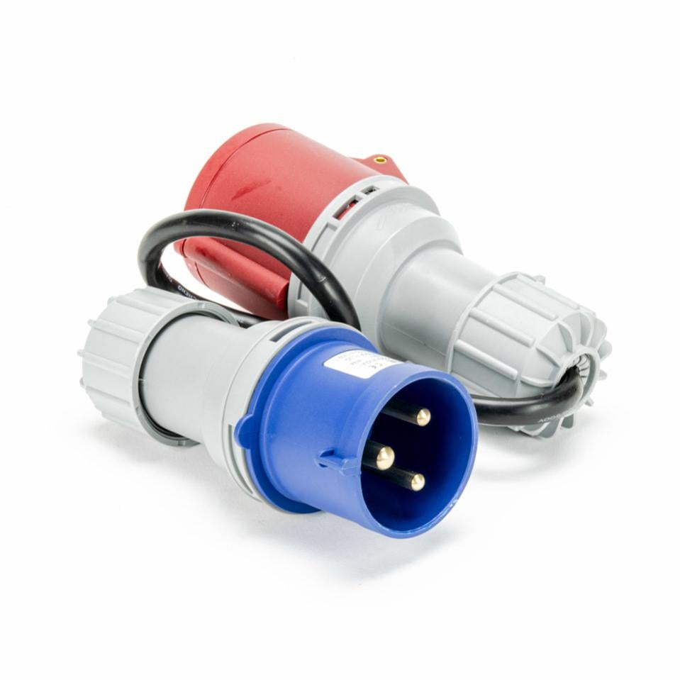 Prise CEE bleu 32A (male) vers prise CEE rouge 32A (femelle) | Leroy Merlin