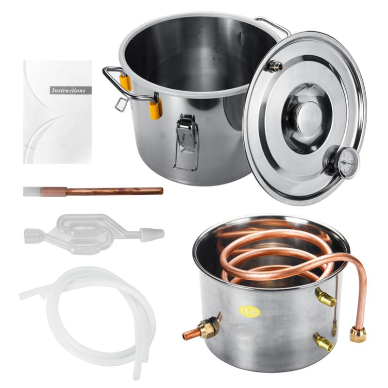 8L Alcool Distillateur D'Eau Encore en acier inoxydable | Leroy Merlin
