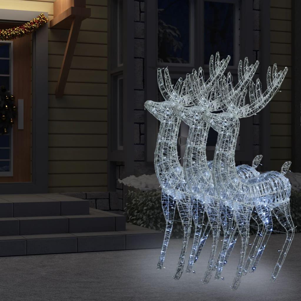 Maison Exclusive - Renne di Natale XXL in Acrilico 250 LED 3pz 180cm ...
