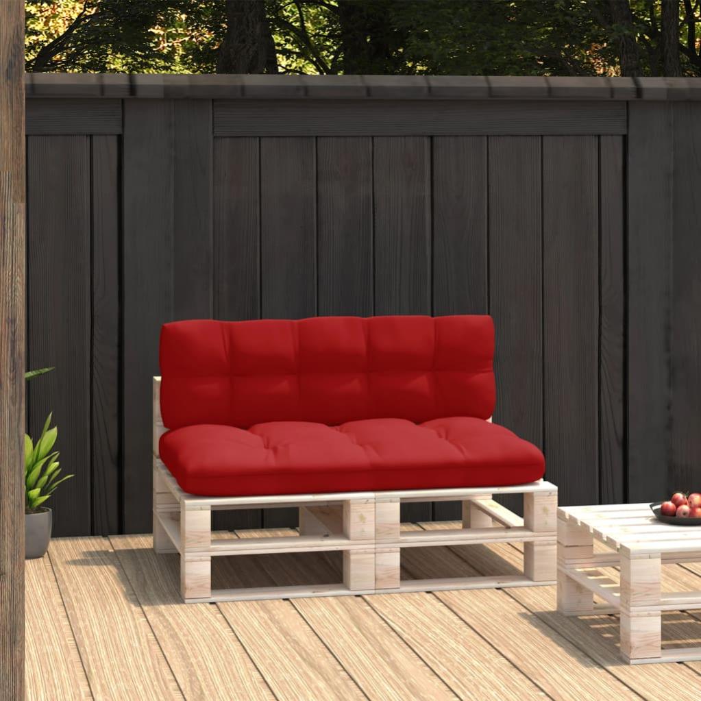 Maison Exclusive - Cuscini per Pallet 2 pz Rossi in Tessuto | Leroy Merlin