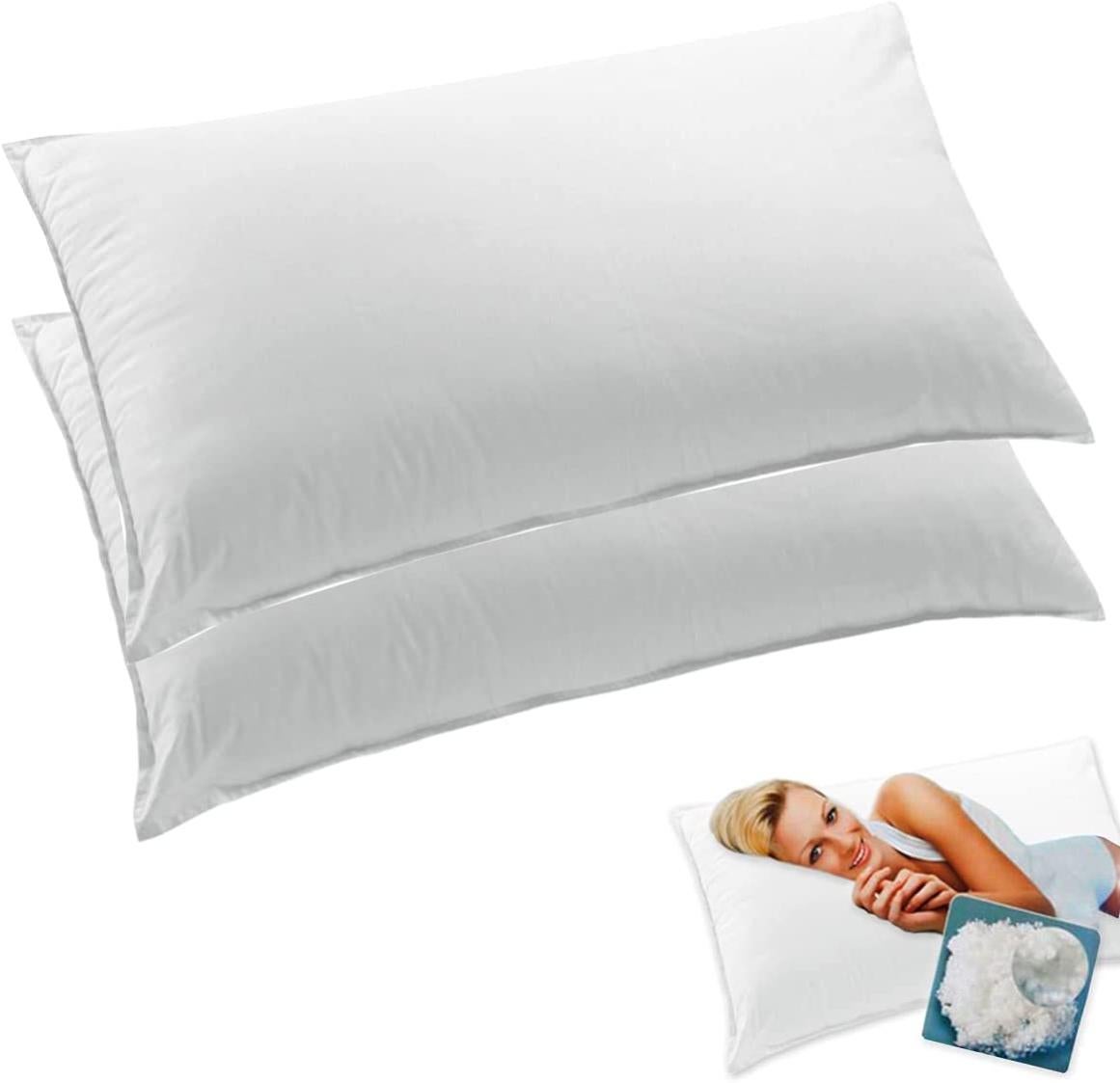 Oreiller Coussin Lit Microfibre Hypoallergénique Anatomique Appui-tête Lavable 2 Pieces | Leroy ...