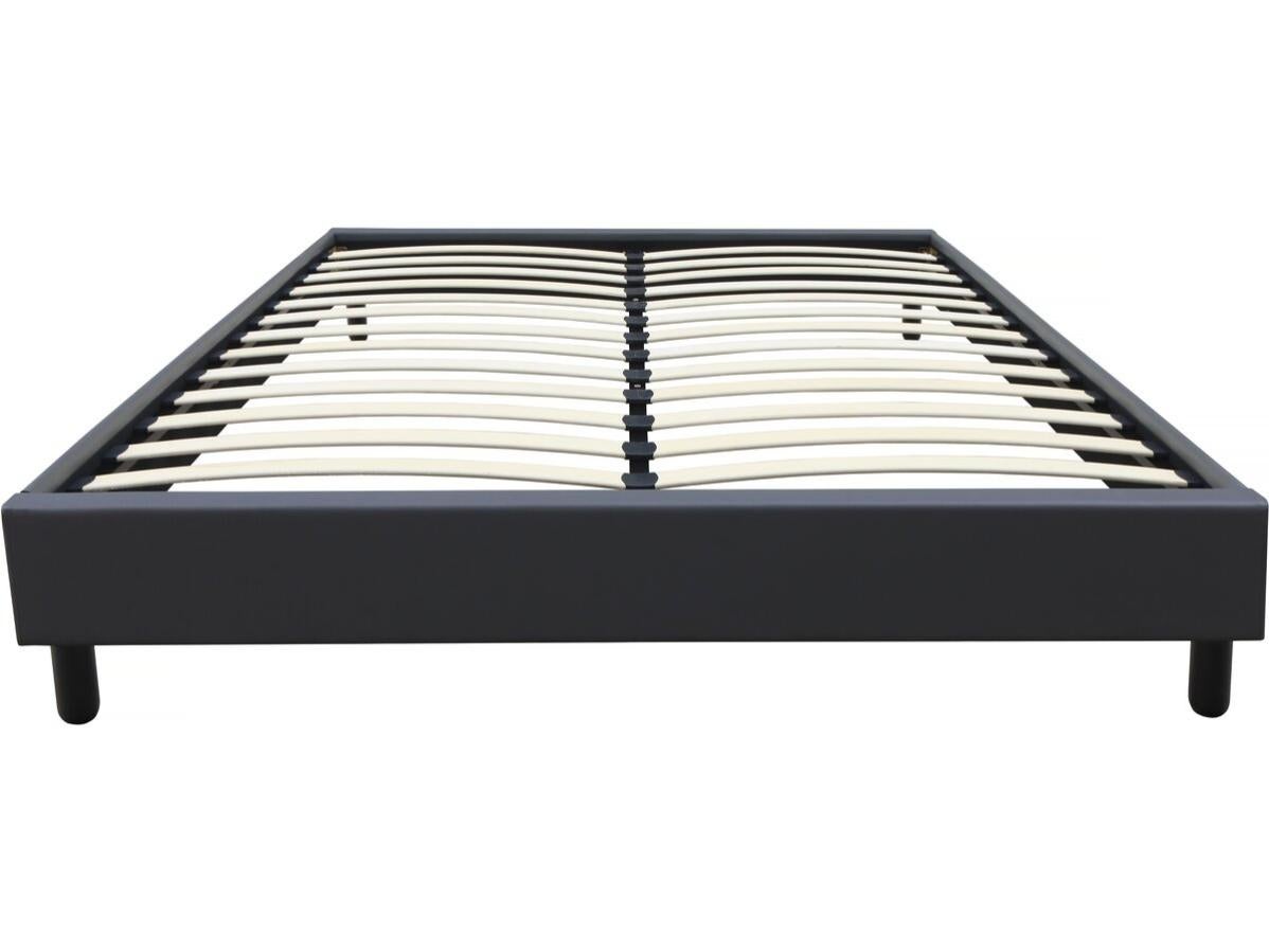 Base letto "Andy" - 160 x 200 cm - PVC - Grigio antracite | Leroy Merlin