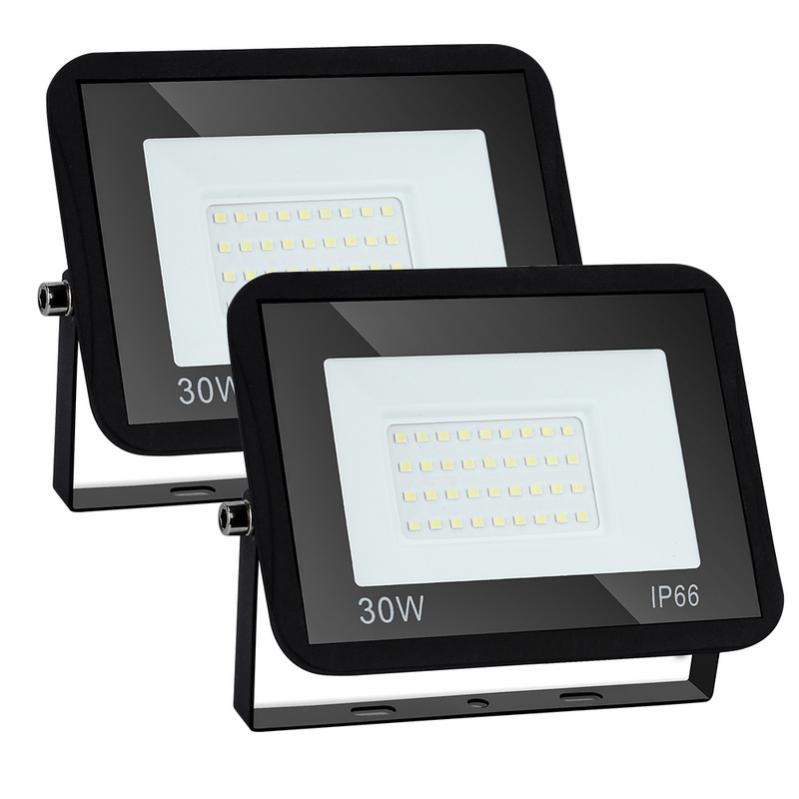 Lot de 2 Projecteur LED 30W spot extérieur spot IP66 blanc froid spot ...
