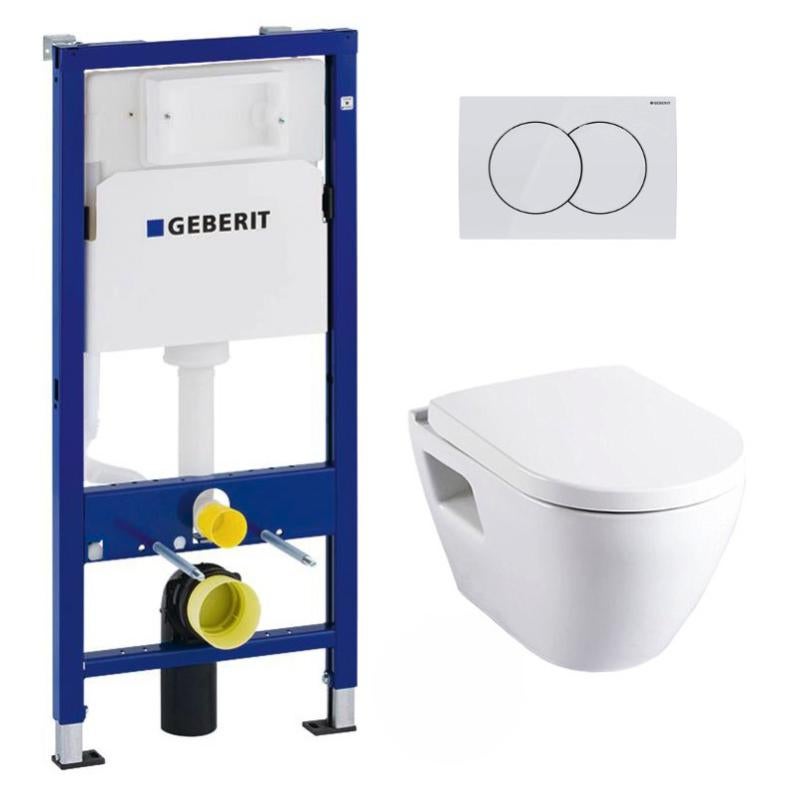 Geberit Pack WC telaio Solid Geberit UP100 + tazza Serel SM10 co ...