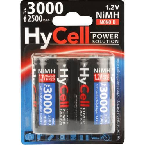 HyCell HR20 3000 Pile rechargeable LR20 (D) NiMH 2500 mAh 1.2 V 2 pc(s ...