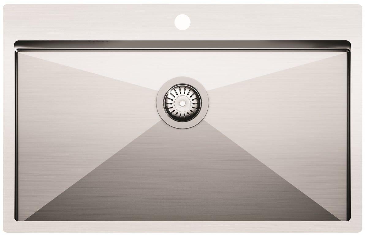 Evier inox 1 bac sans égouttoir - LUNA 100M - MOINSCHERCUISINE | Leroy ...