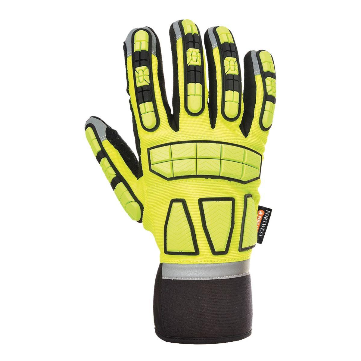 Gants Impact sécurité doublé jaune - Portwest - Taille XL-10 | Leroy Merlin