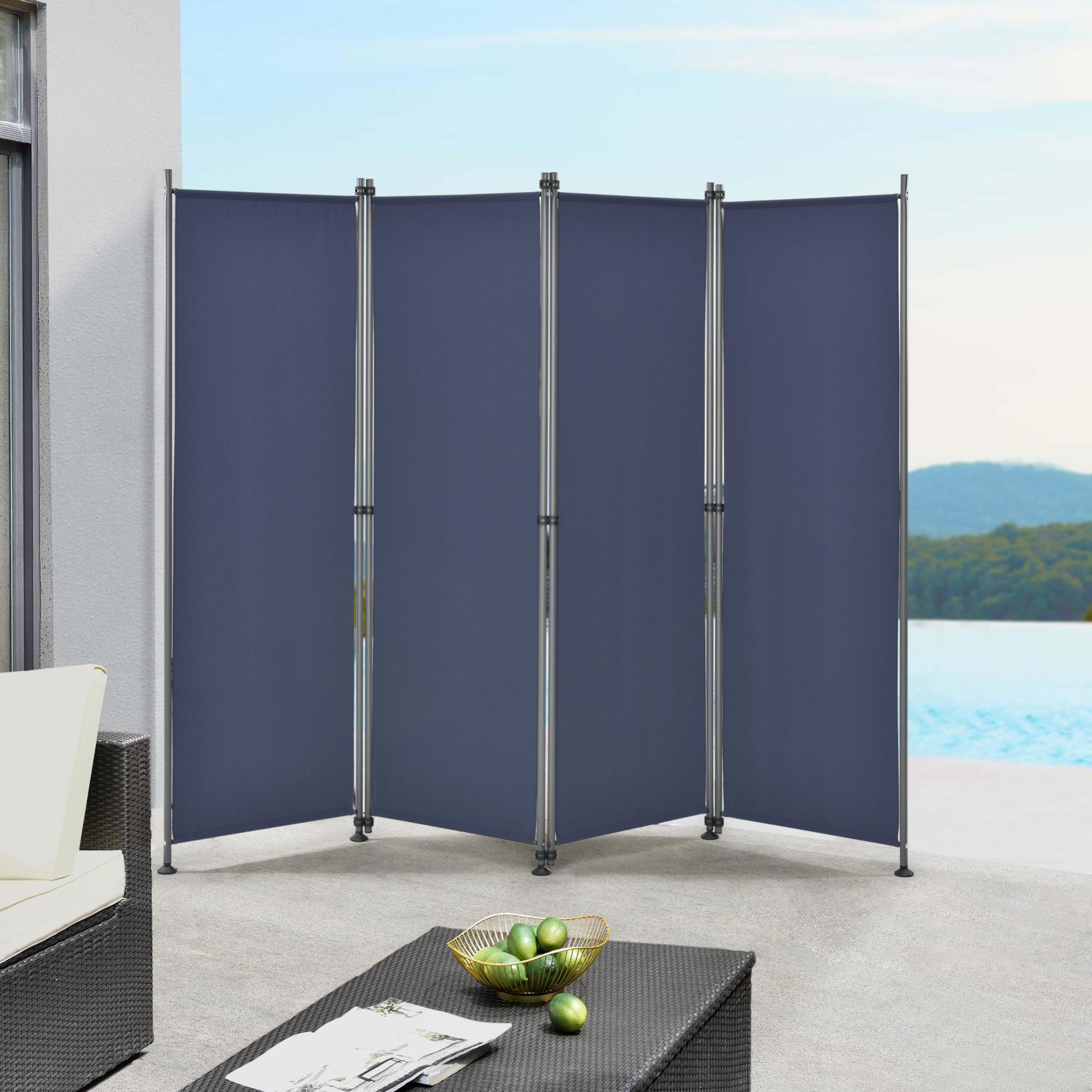 Pared divisoria / Biombo Modica poliéster 215 x 170 cm Azul oscuro [pro ...