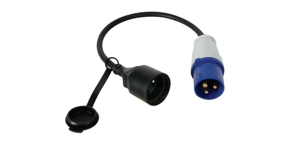 Perel ADAPTER CABLE SOCKET TO CEE PLUG - FRENCH SOCKET | Leroy Merlin