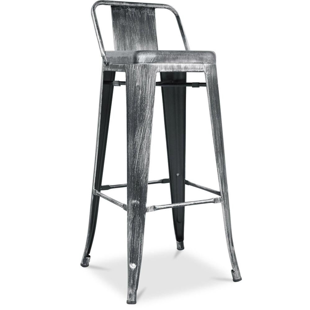 Sgabello da bar con schienale - Design industriale - 76 cm - Nuova ...