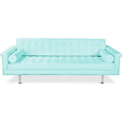 Canapé Trendy - 3 places - Tissu Turquoise | Leroy Merlin