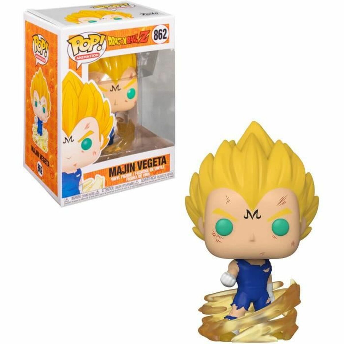 Figurine Décorative Dragon Ball Z Majin Vegeta Funko Pop 48603 Autocollants Leroy Merlin