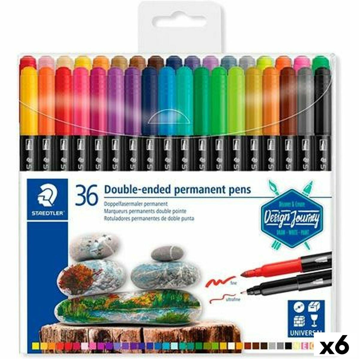 Set di Pennarelli Staedtler Design Journey 36 Pezzi Doppia punta ...