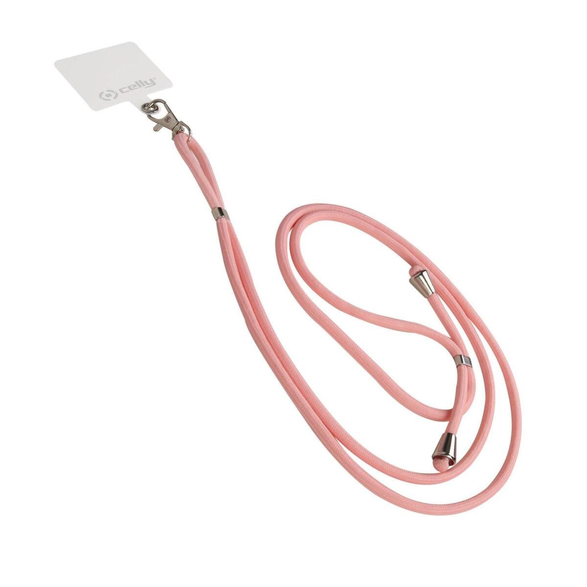 Cordon pour téléphone mobile Celly LACETUNIPK Rose | Leroy Merlin