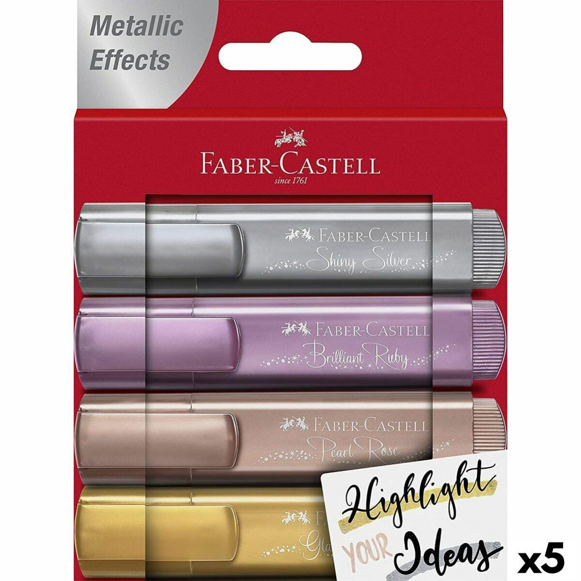 Boîte de marqueurs Faber-Castell métallique 4 Pièces 5 Unités (5-12 mm ...