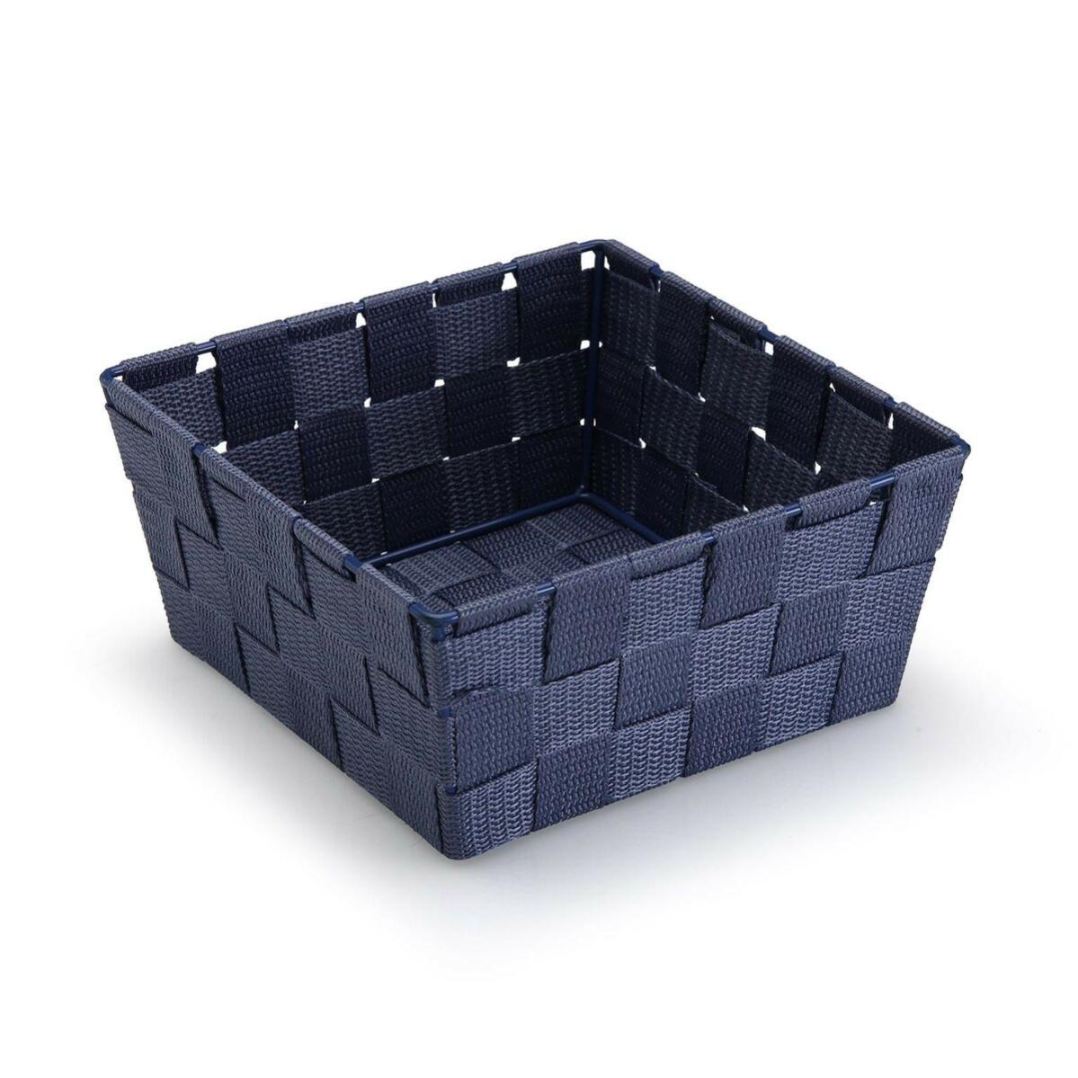 Cesta Versa Azul oscuro Mediana Textil 19 x 9 x 19 cm | Leroy Merlin