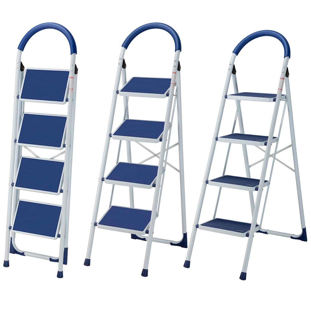 Scala Scaletta Pieghevole 4 Gradini Antiscivolo Sgabello Scaletto ...