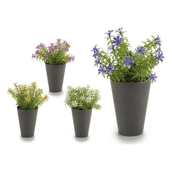 Pianta Decorativa Grigio Plastica (12 X 20 X 12 cm) (12 X 23 X 12 Cm ...