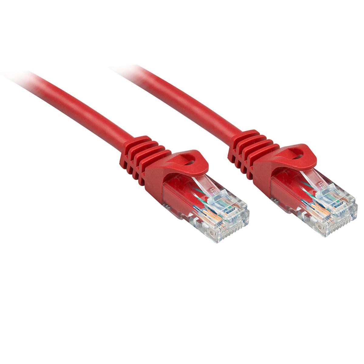 Cable de Red Rígido UTP Categoría 6 LINDY 48183 2 m Rojo 1 unidad ...