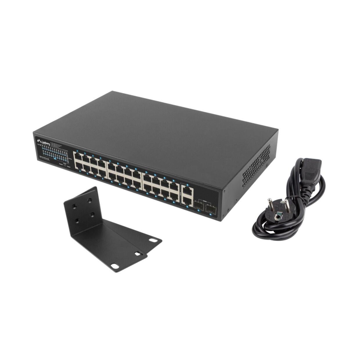 Switch Lanberg RSGE-24P-2GE-2S-360 | Leroy Merlin
