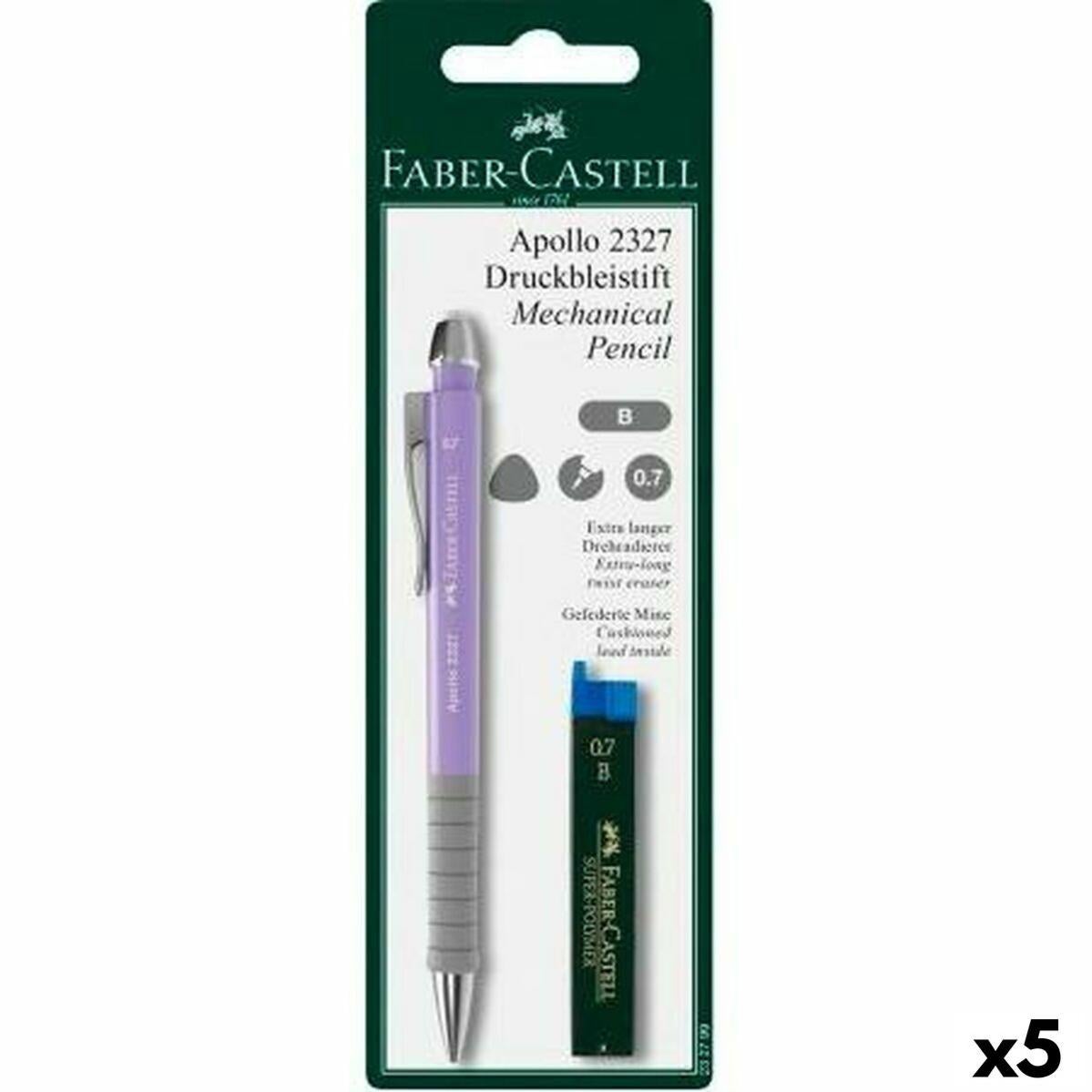Portamine Faber-Castell Apollo 2327 Rosa Blu scuro 0,7 mm (5 Unità ...