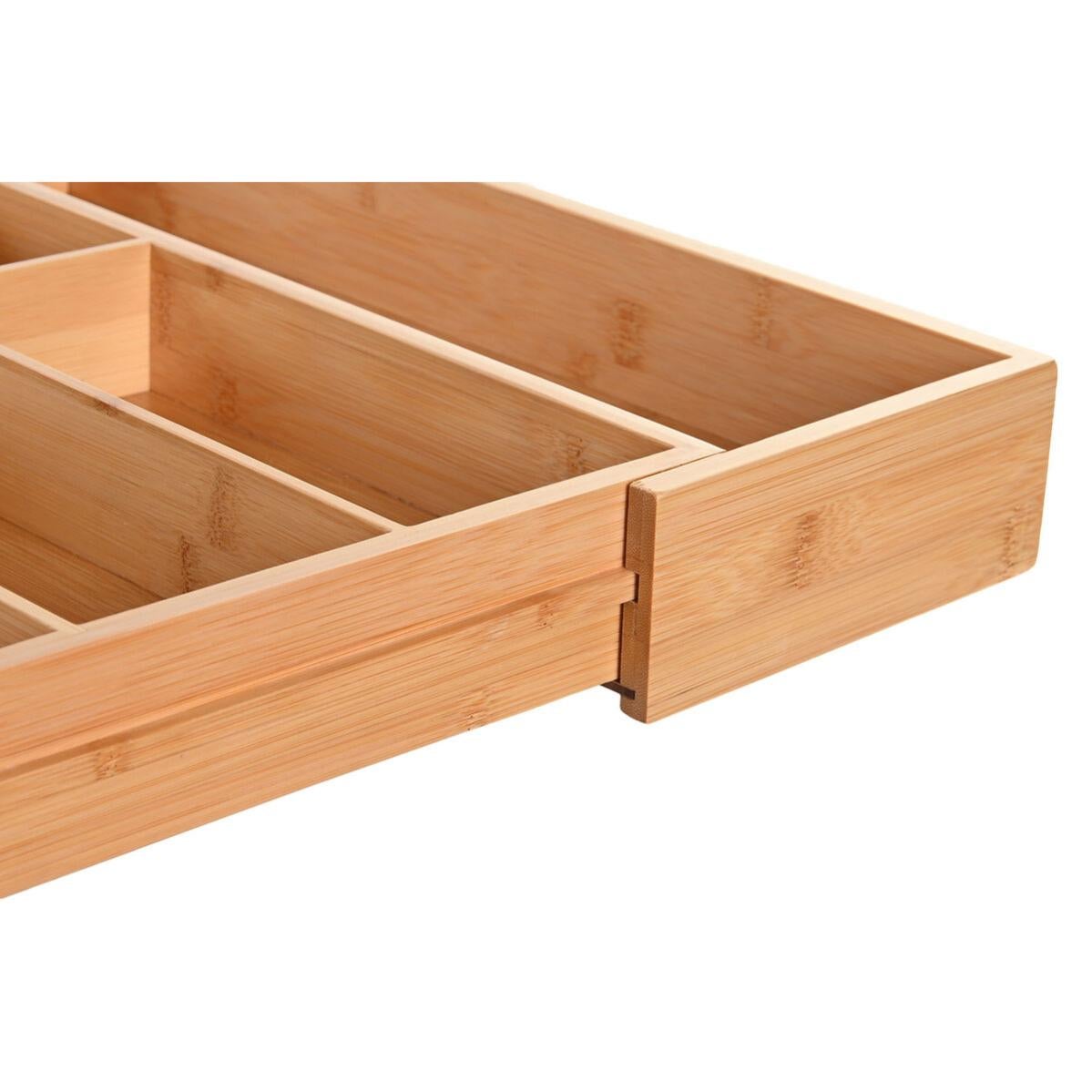 Range couverts DKD Home Decor Extensible 33 X 45 5 X 6 4 Cm Naturel Range couverts DKD Home Decor Extensible 33 X 45 5 X 6 4 Cm Naturel