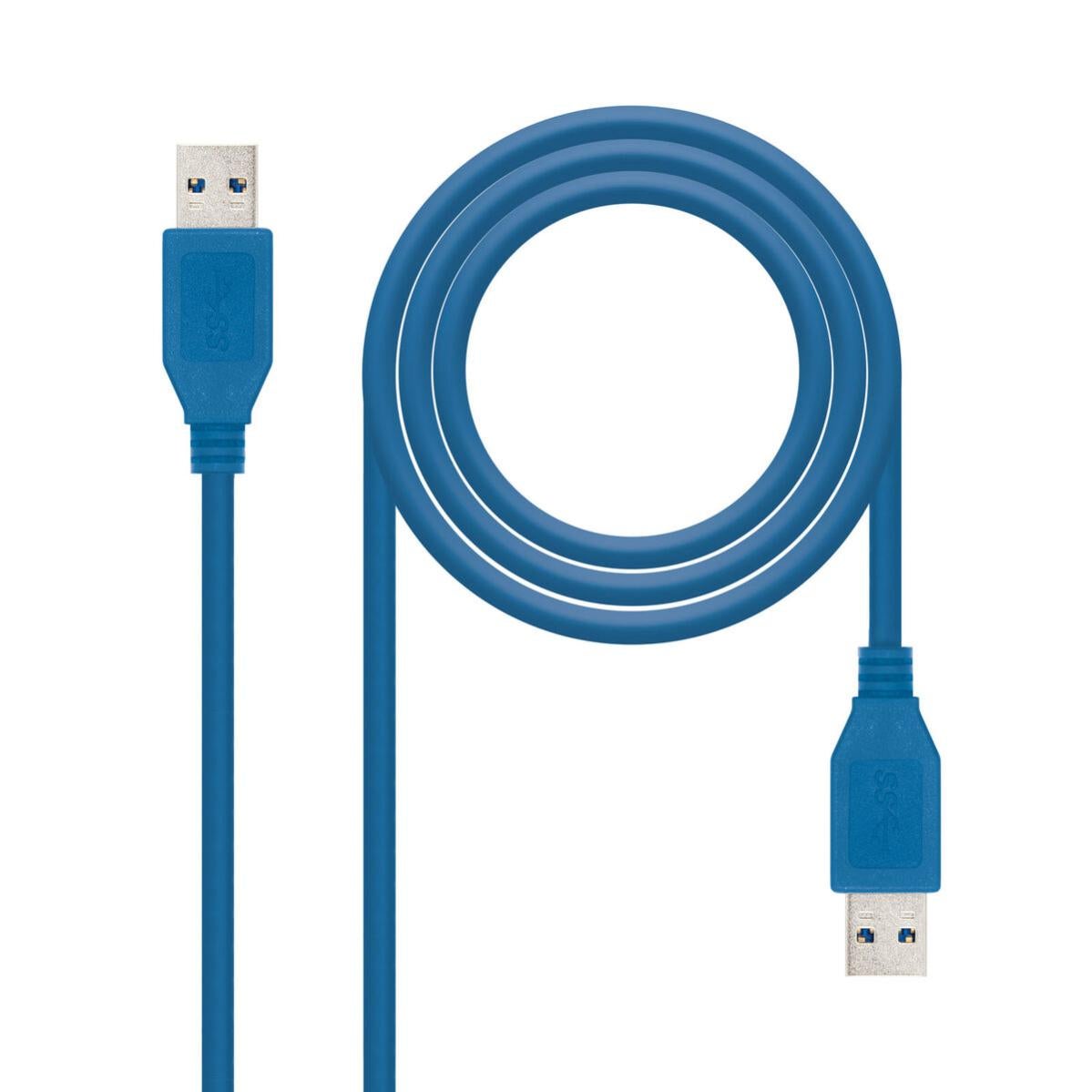 Cavo USB NANOCABLE 10.01.1001-BL Azzurro 1 m | Leroy Merlin