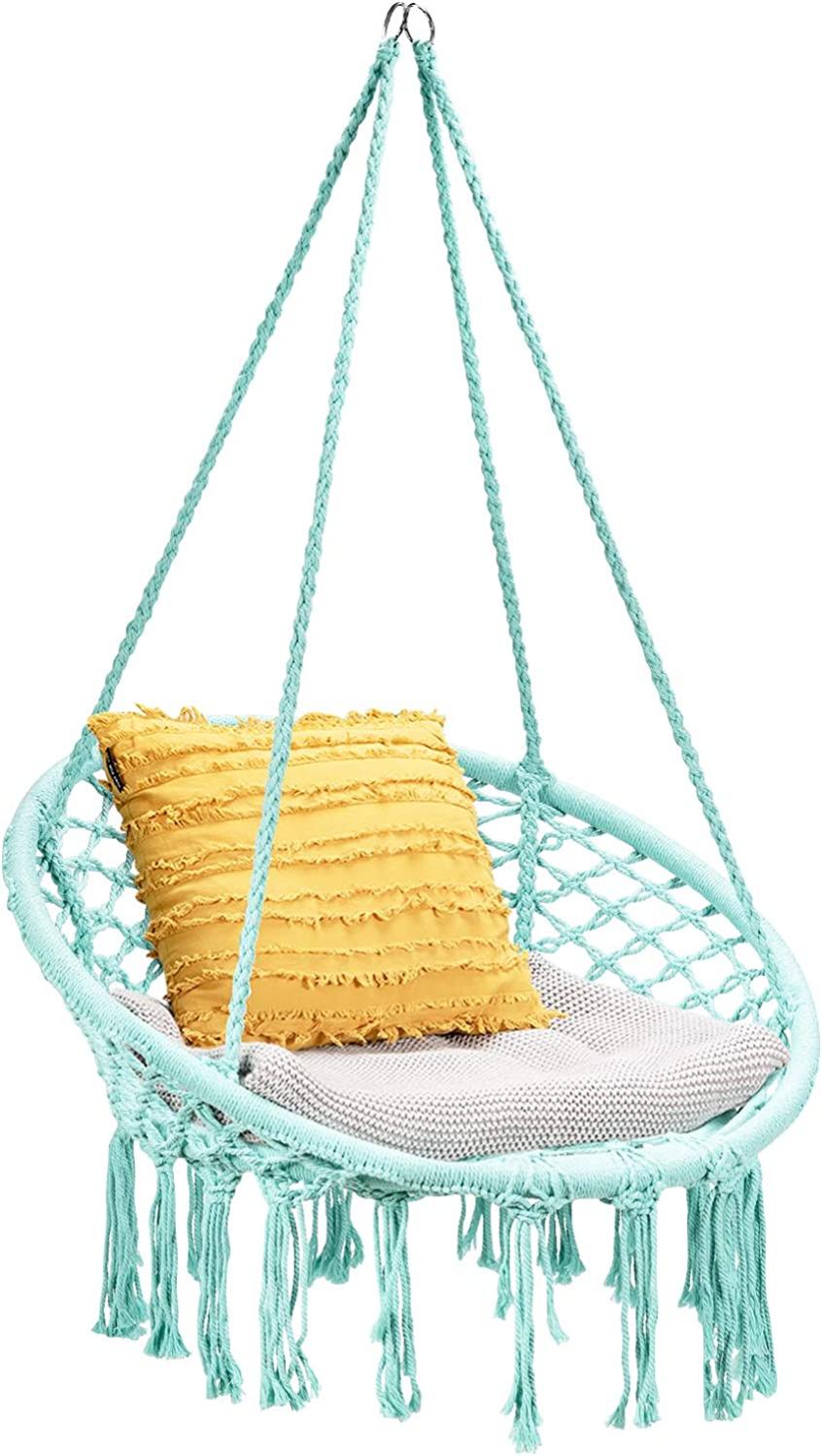 Hamac Suspendue, Fauteuil Relax. Capacité 150KG en Coton avec des ...