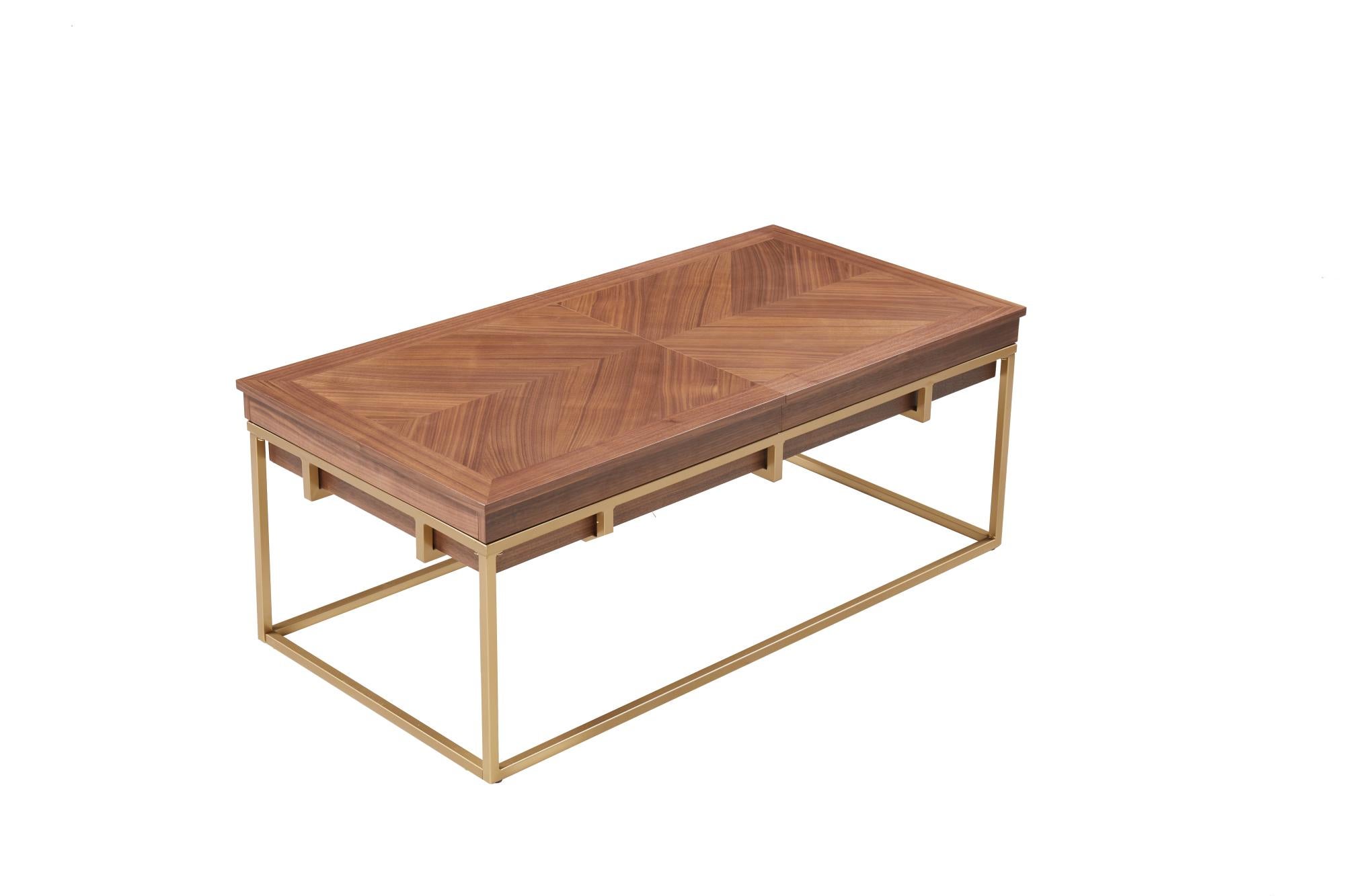 Table basse rectangle coulissante avec rangement couleur chêne Zenith ...