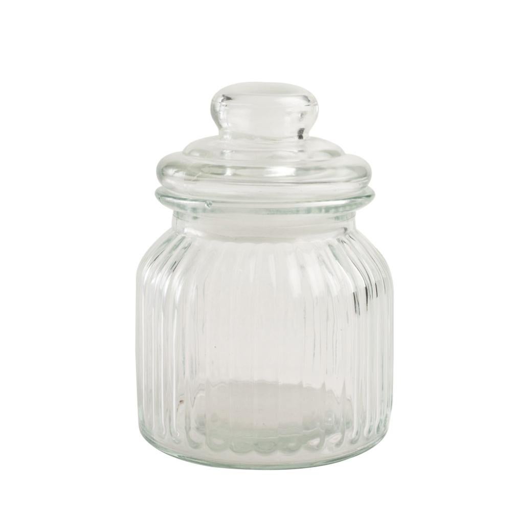 Bocal hauteur 15 cm Optic en verre | Leroy Merlin