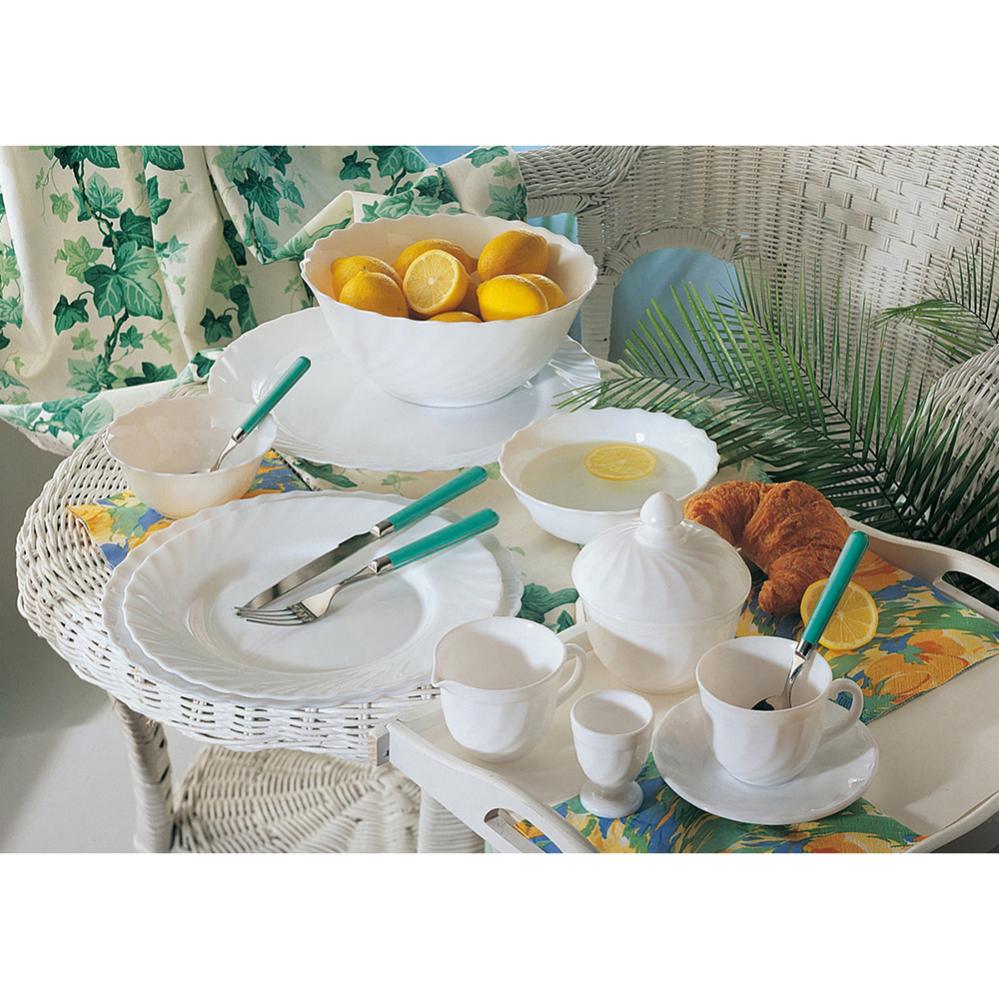 Luminarc Trianon 52107 Piatto piano colore: Bianco 1 pezzo [Importato ...