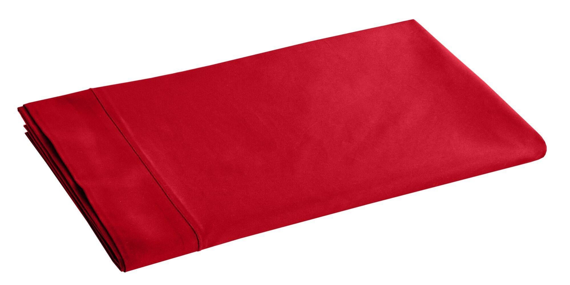 Drap Satin BLANC DES VOSGES-240 x 300 cm-Rouge Opéra | Leroy Merlin