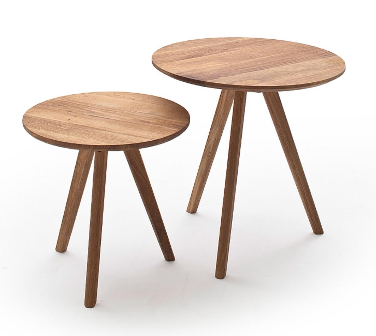 Set de tables basses coloris chêne massif huilé | Leroy Merlin