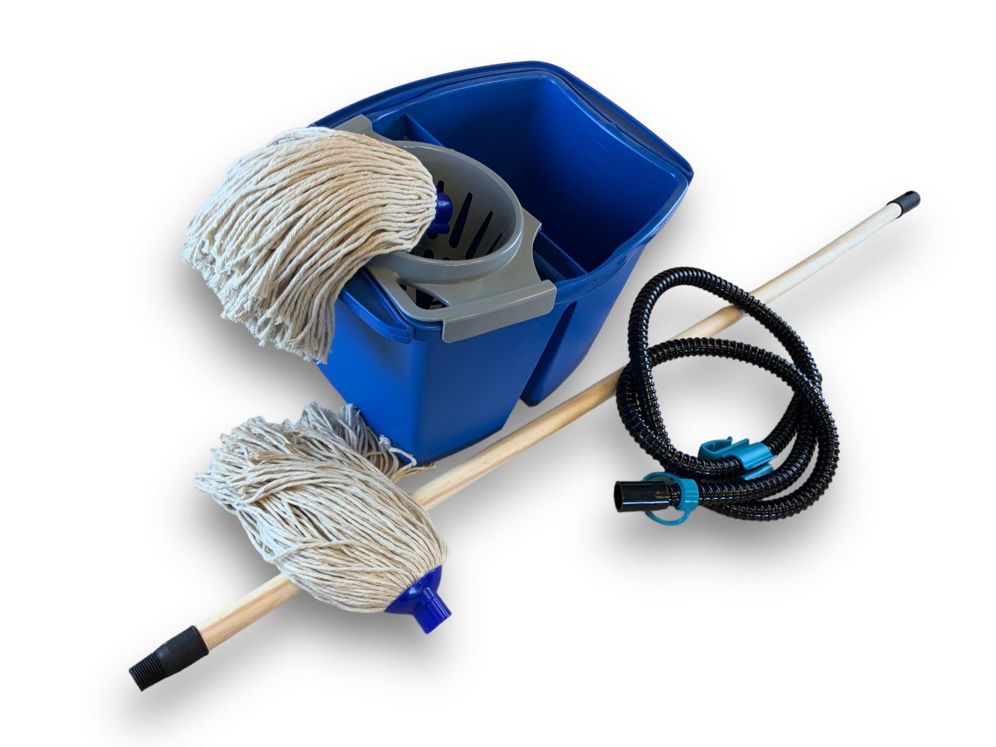 Lot de 3 Kits Professionnels Balai à Franges Espagnol | Seau Double Bac ...