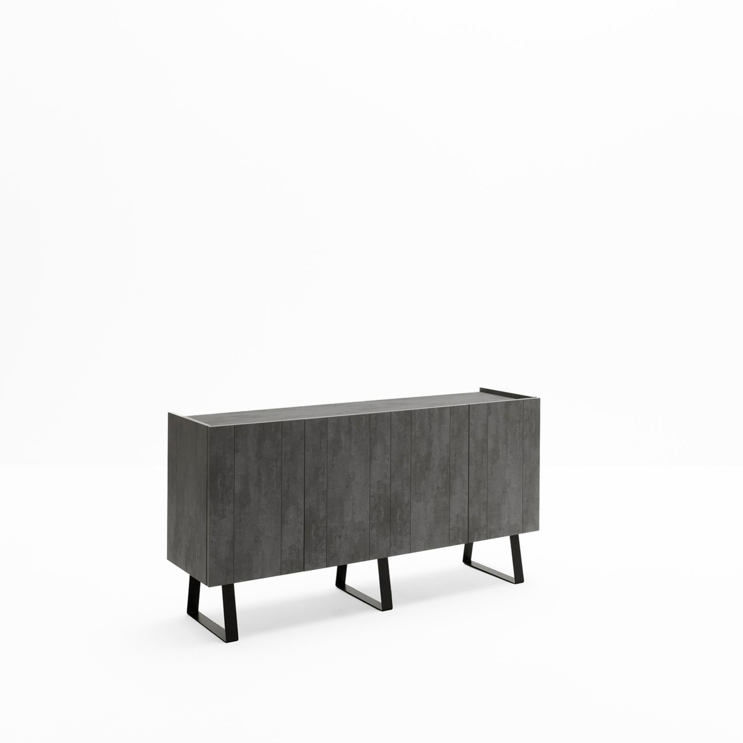 ARHome, Madia Urban, 160 x 42 x 84, Cemento Scuro, Made in Italy ...