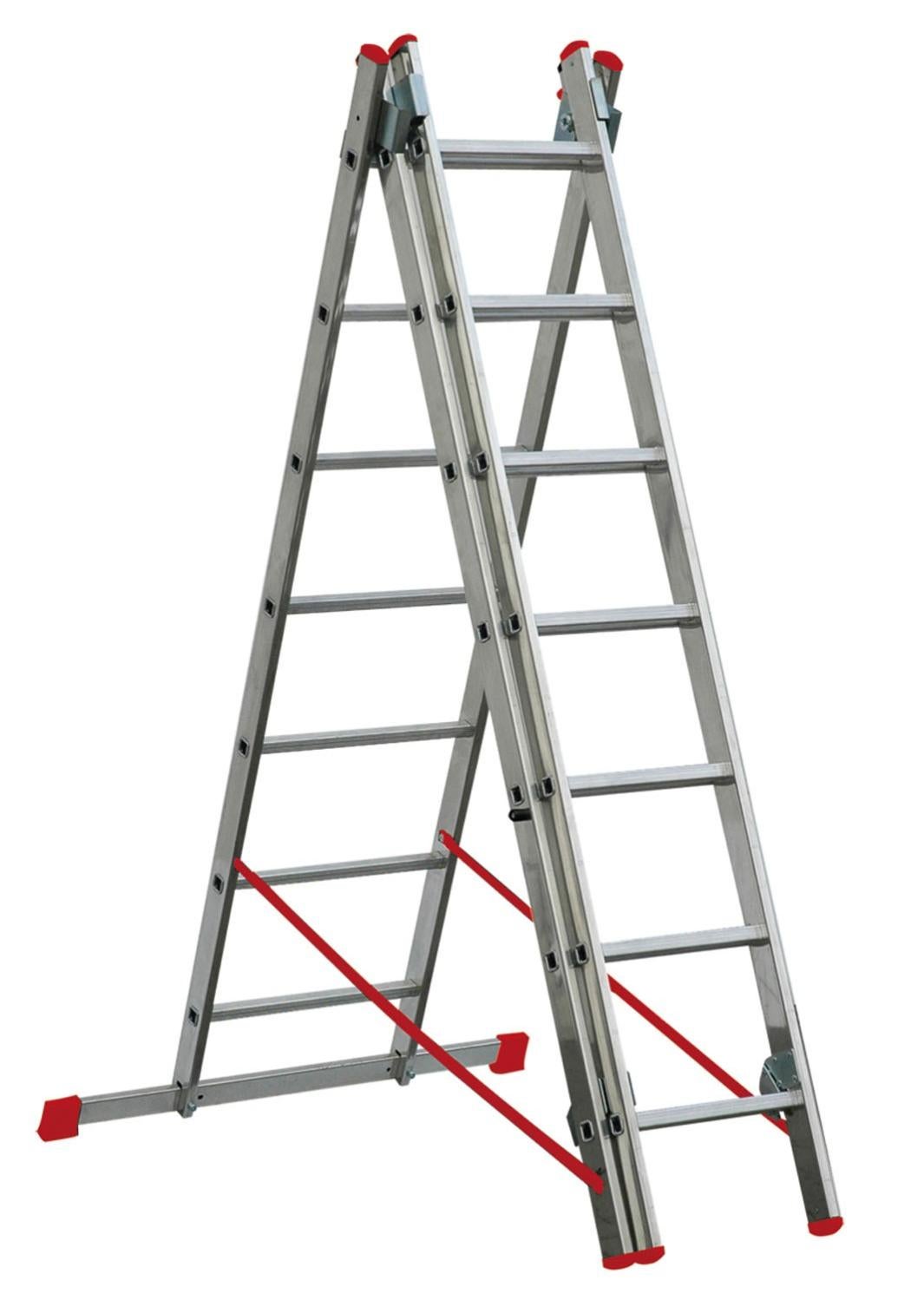 SCALE SCALA STEP ESTENSIBILE 3X7 ALTEZZA MAX.4.03 MT NORMA EN-131 ...