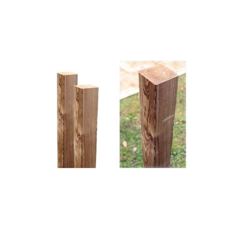 Palo quadrato per recinzioni in legno di pino impregnato autoclavato ...