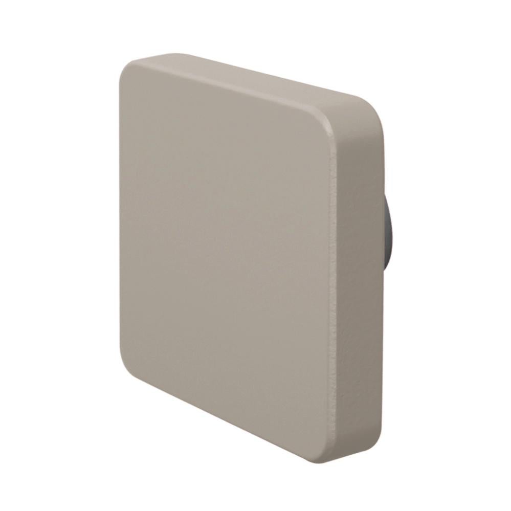 POMOLO QUADRATO 70MM LEGNO LACCATO GRIGIO, SET DI 12 | Leroy Merlin