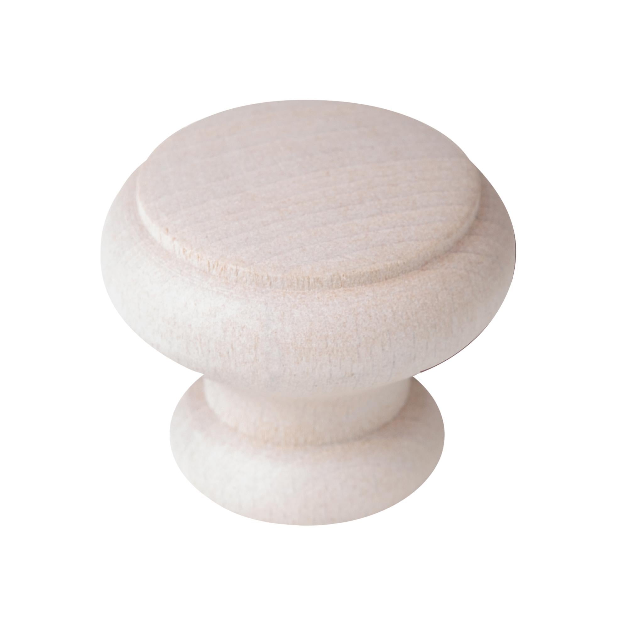 POMOLO 40MM LEGNO VERNICIATO BIANCO, SET DI 24 | Leroy Merlin