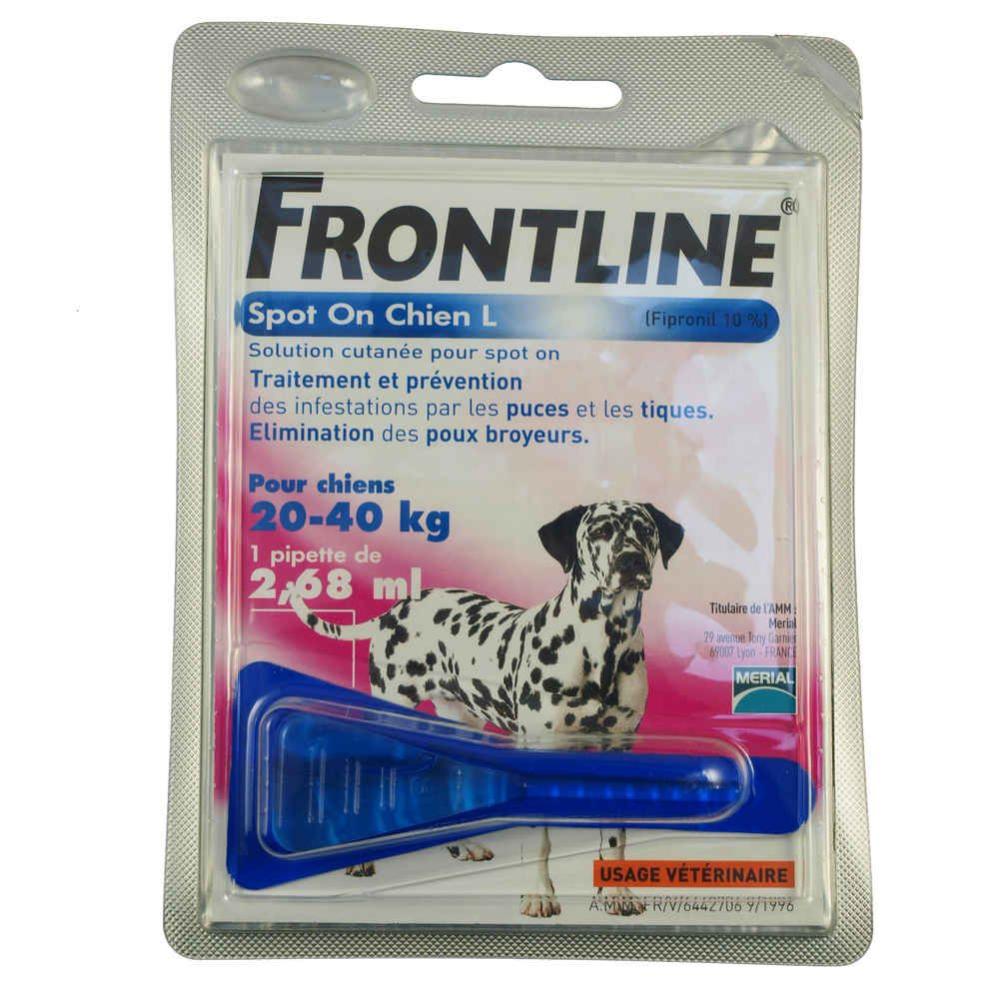 Frontline - Pipette Antiparasitaire Spot On pour Chien de 20 à 40Kg - 1 ...