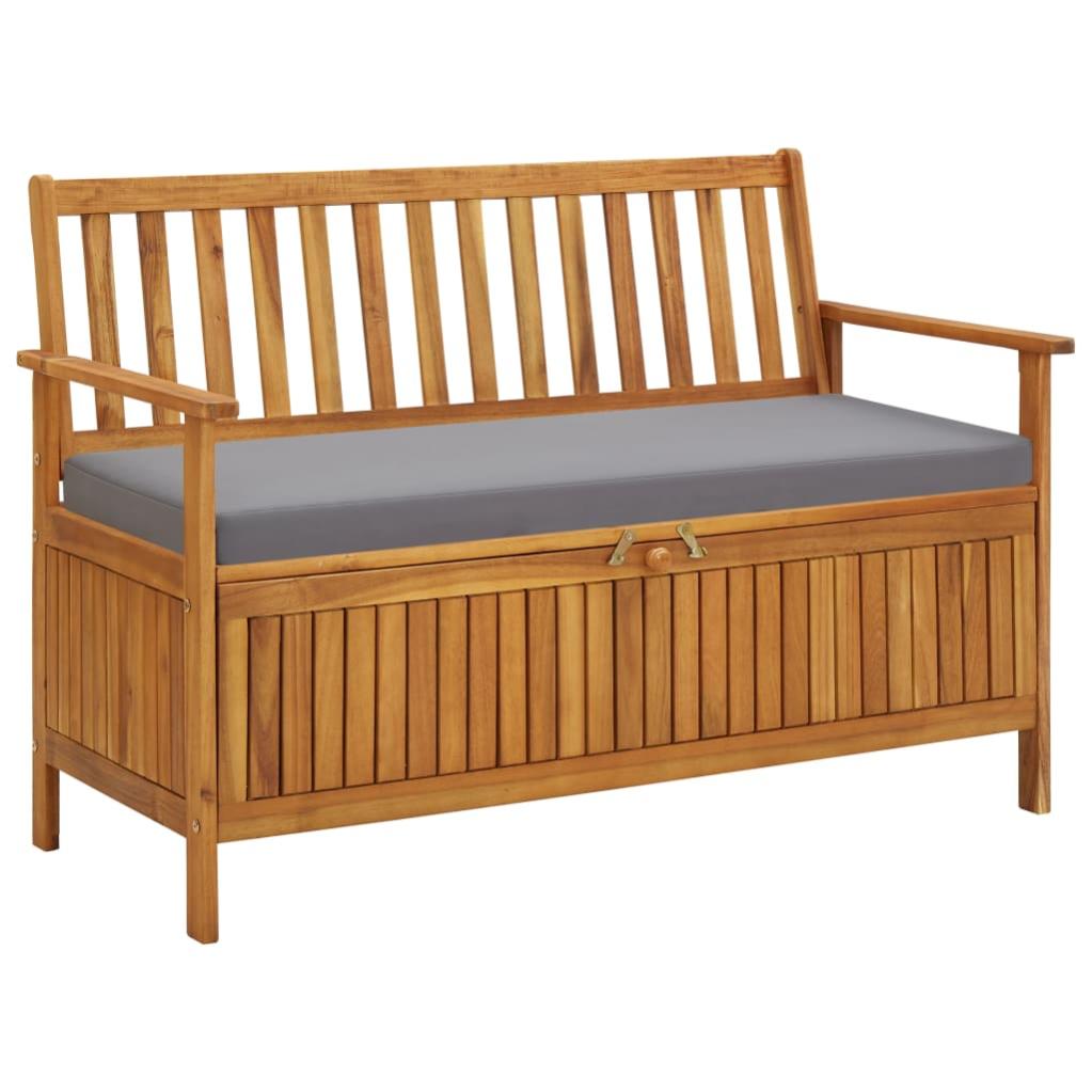 Maison Exclusive - Cassapanca da Giardino 120 cm in Legno Massello di ...