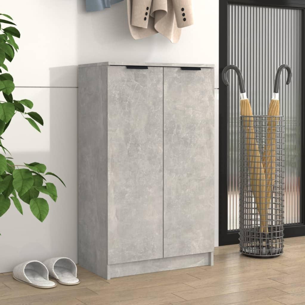 Maison Exclusive - Scarpiera Grigio Cemento 59x35x100 cm in Legno ...