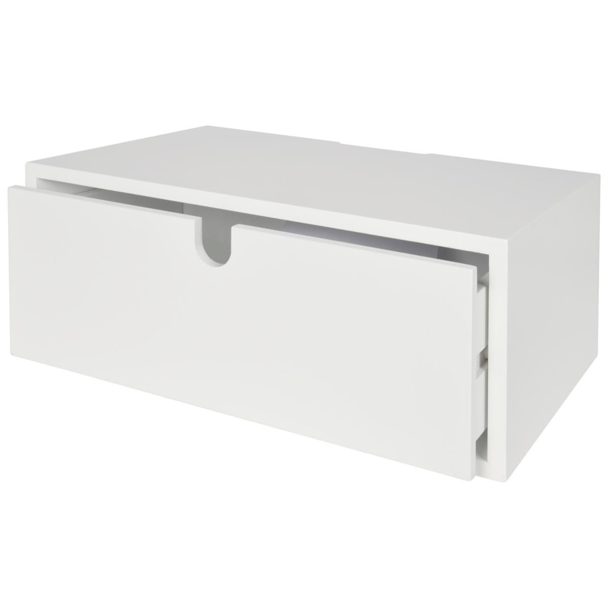 Duraline Tablette Tiroir Blanc Laqué 40x16,5x24cm | Leroy Merlin