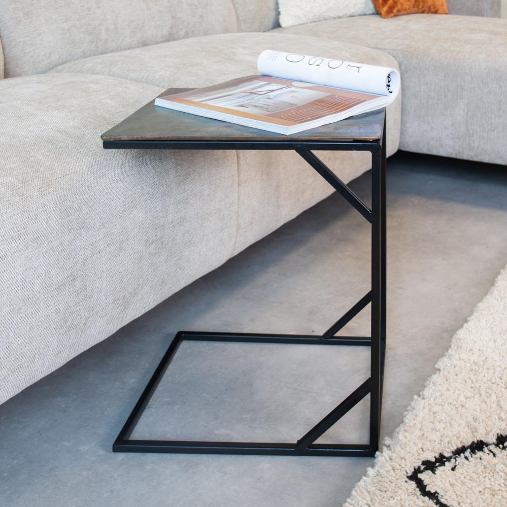 Jaden Table PC Portable Industriel Bas - Cuivre | Leroy Merlin