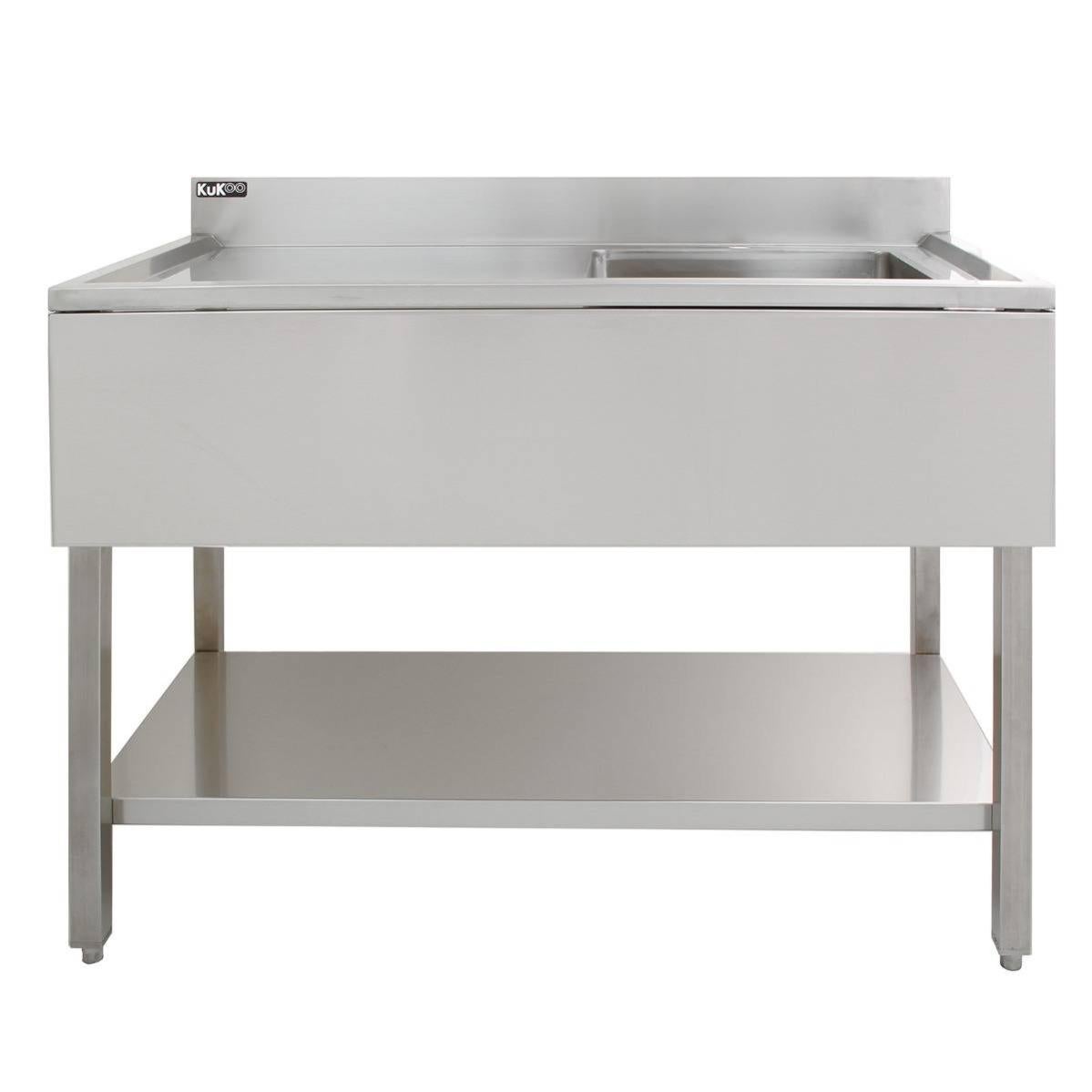 Fregadero de Cocina 1 Seno Acero Inox (90x120x60cm) Escurridor ...