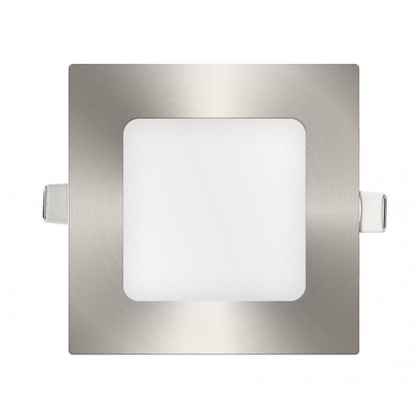 IluminaShop Downlight panel LED Cuadrado Niquel 6W Blanco Neutro 4000K ...