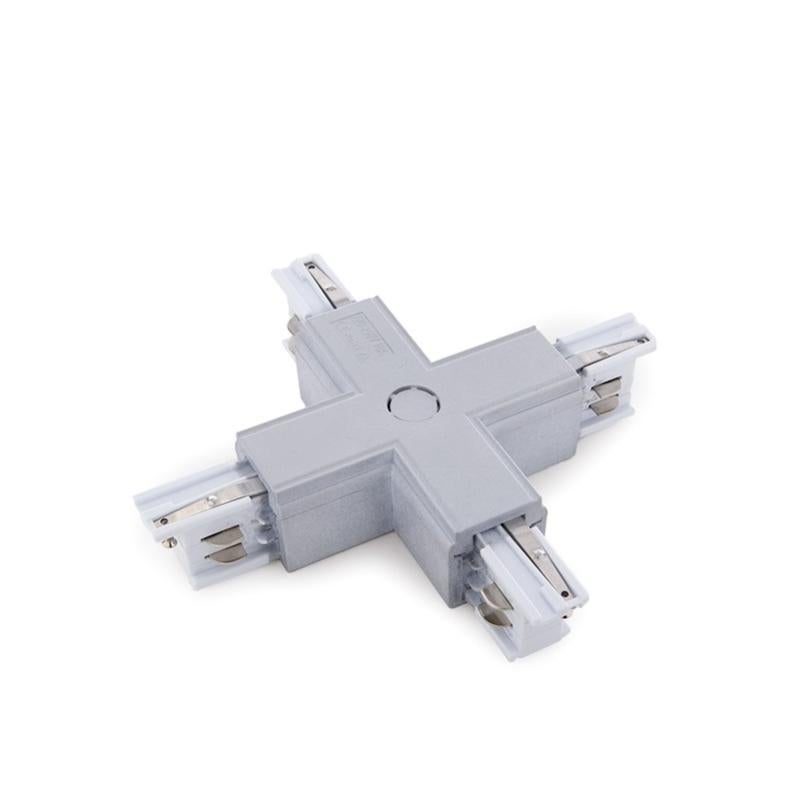 Conector + Carril Trifásico Plata | Leroy Merlin