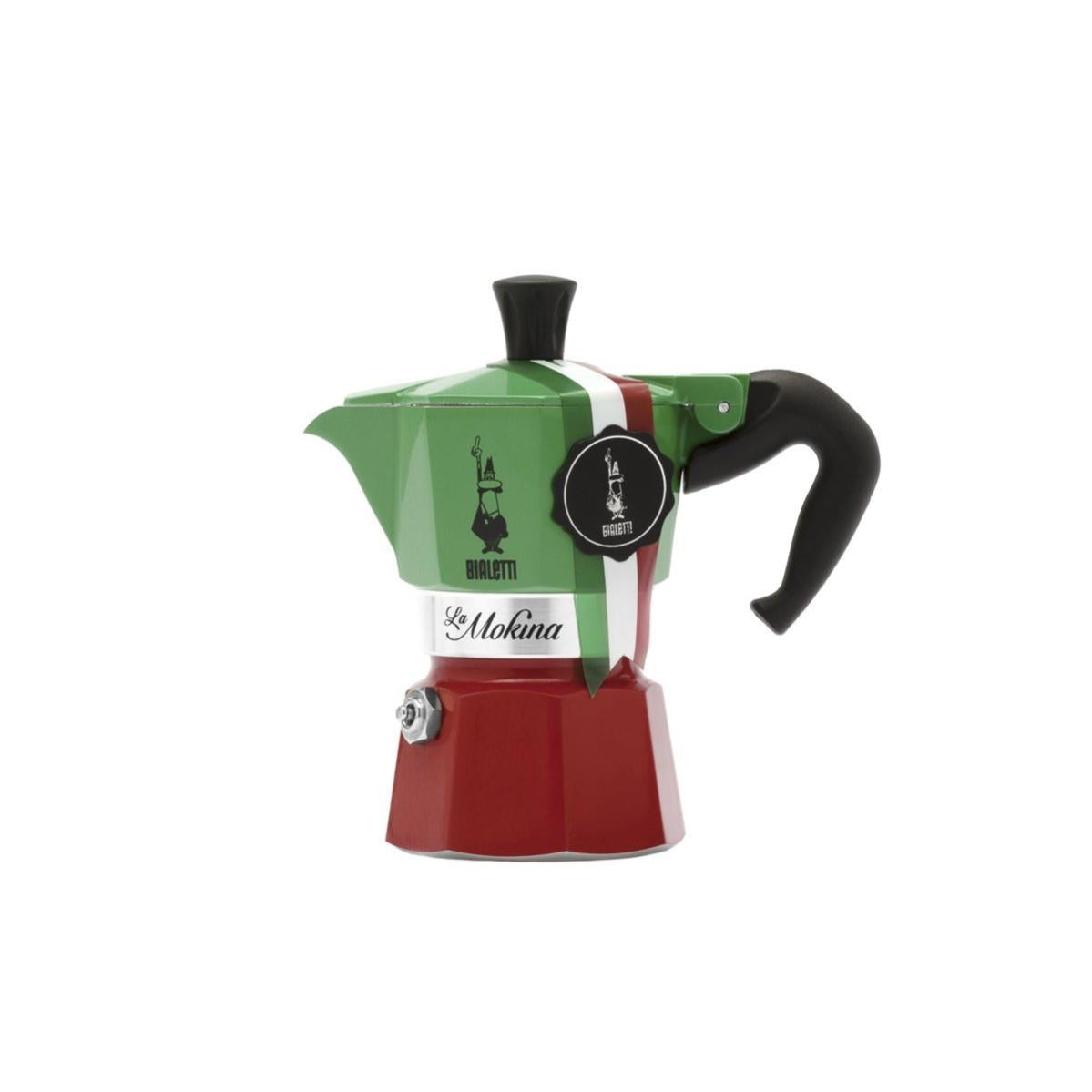 Bialetti Expo La Mokina Tricolore 40 cc Caffettiera Moka Express ...