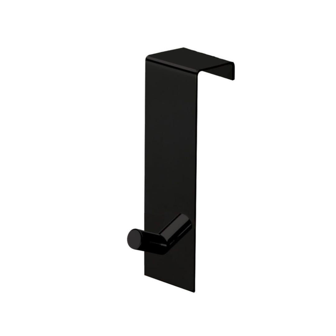 ATTACCAPANNI DA PORTA 20MM IN ACCIAIO NERO OPACO | Leroy Merlin