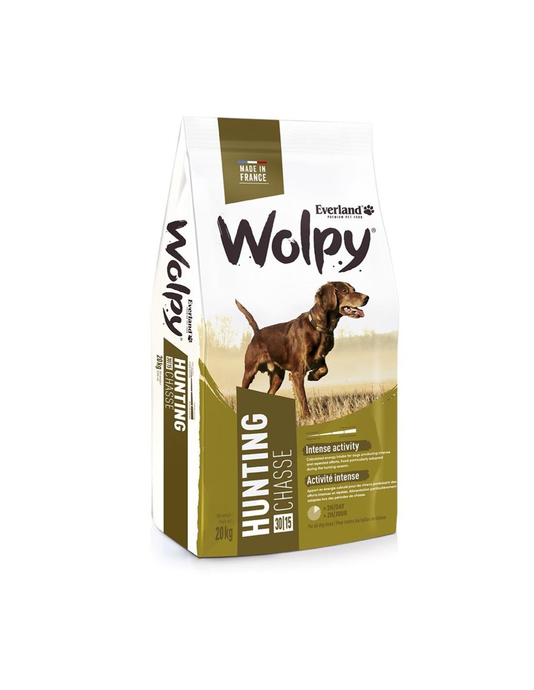 Aliment Chien Wolpy Chasse 20kg Everland | Leroy Merlin
